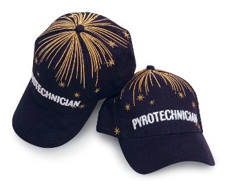 Pyrotechnician Burst Base Cap mit cooler Stickerei in Goldlook